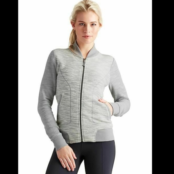 Athleta | Jackets & Coats | Athleta Bombastic Jacket In Black Heather ...